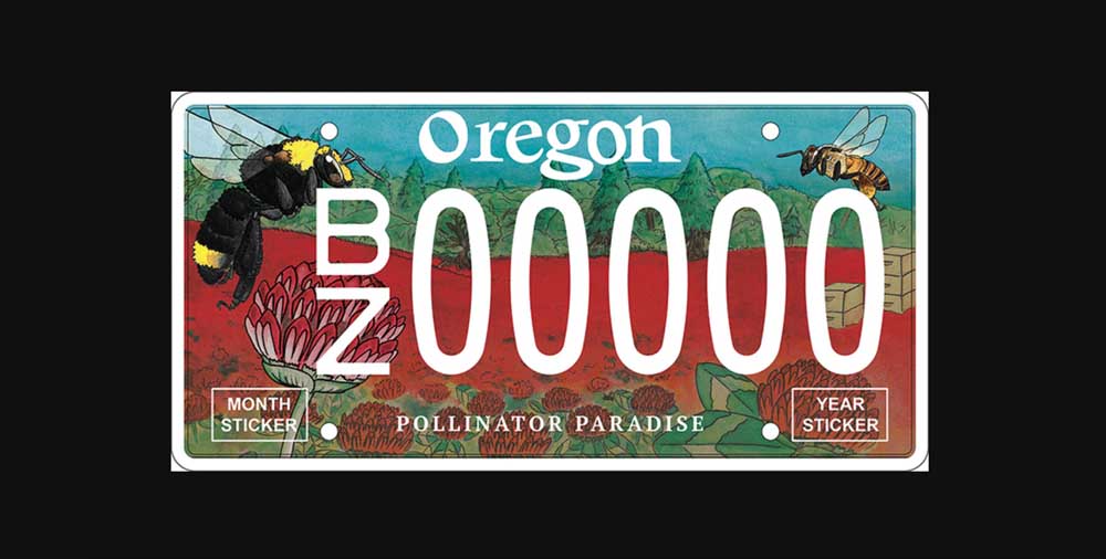 New Oregon license plate celebrates pollinators | Capital Press