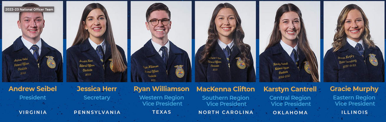 National FFA officers elected during FFA convention and expo | Capital ...